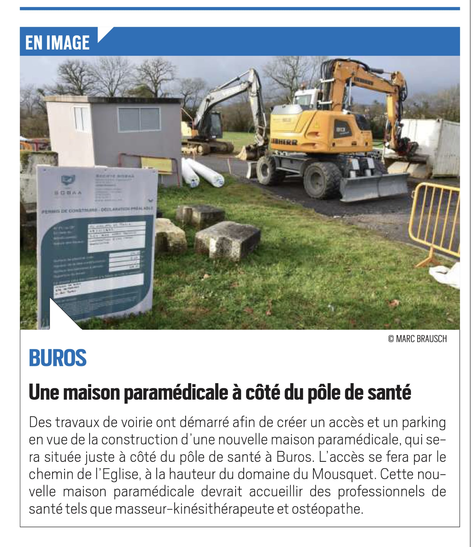 Maison paramédicale à coté du pole de santé - Mairie de Buros