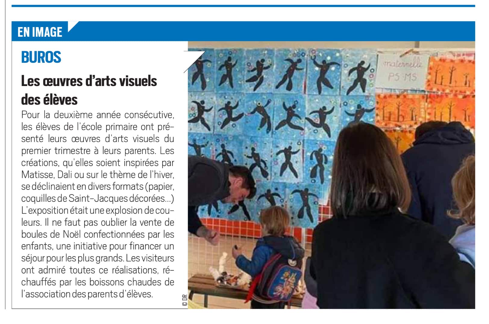 Exposition d'arts visuels école primaire - Mairie de Buros